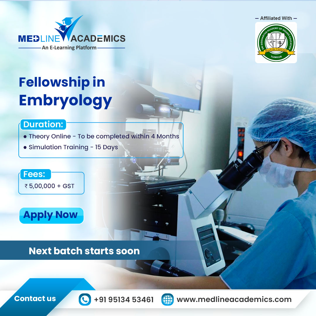 Fellowship in Embryology in Bangalore, India
